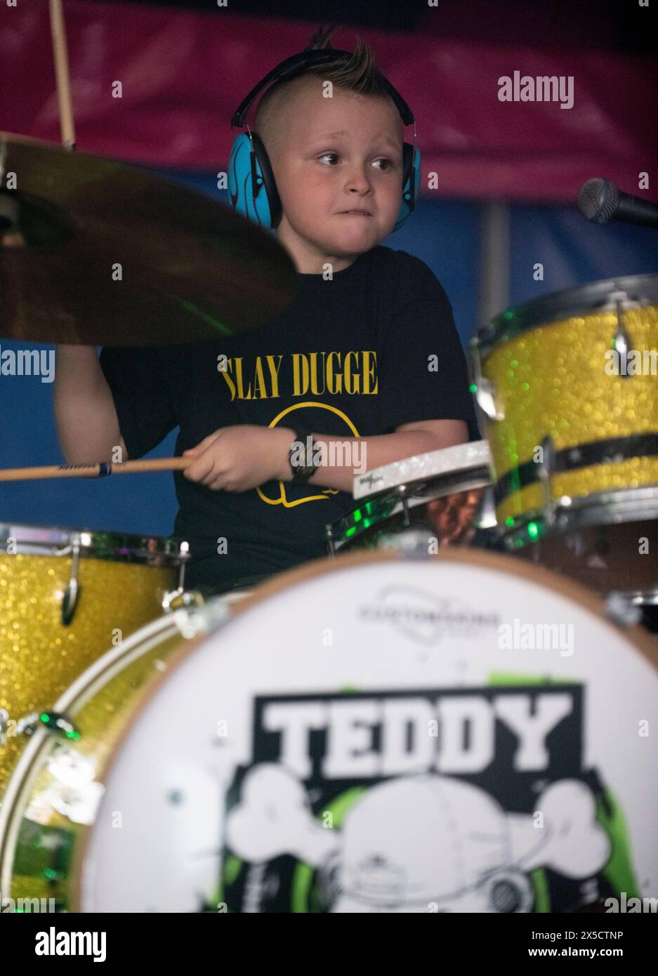 Caleb H age 9 preforming with SLAY DUGGEE at Teddy Rocks Festival 2024 ...