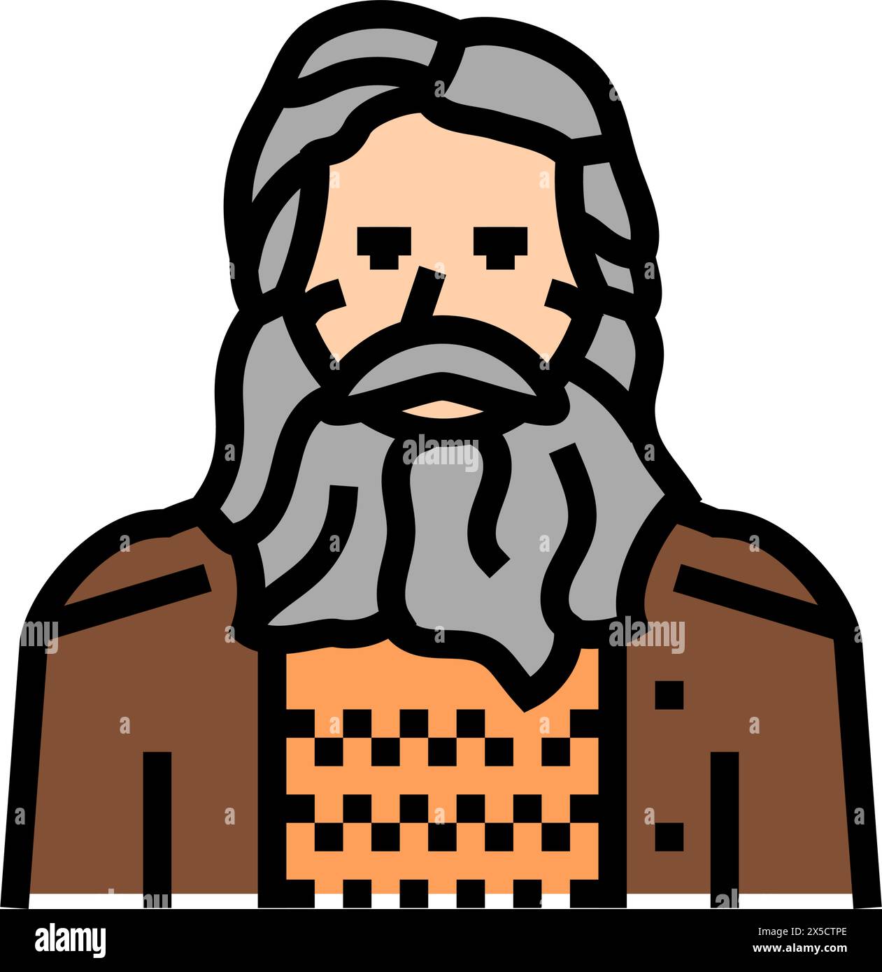 old man color icon vector illustration Stock Vector Image & Art - Alamy