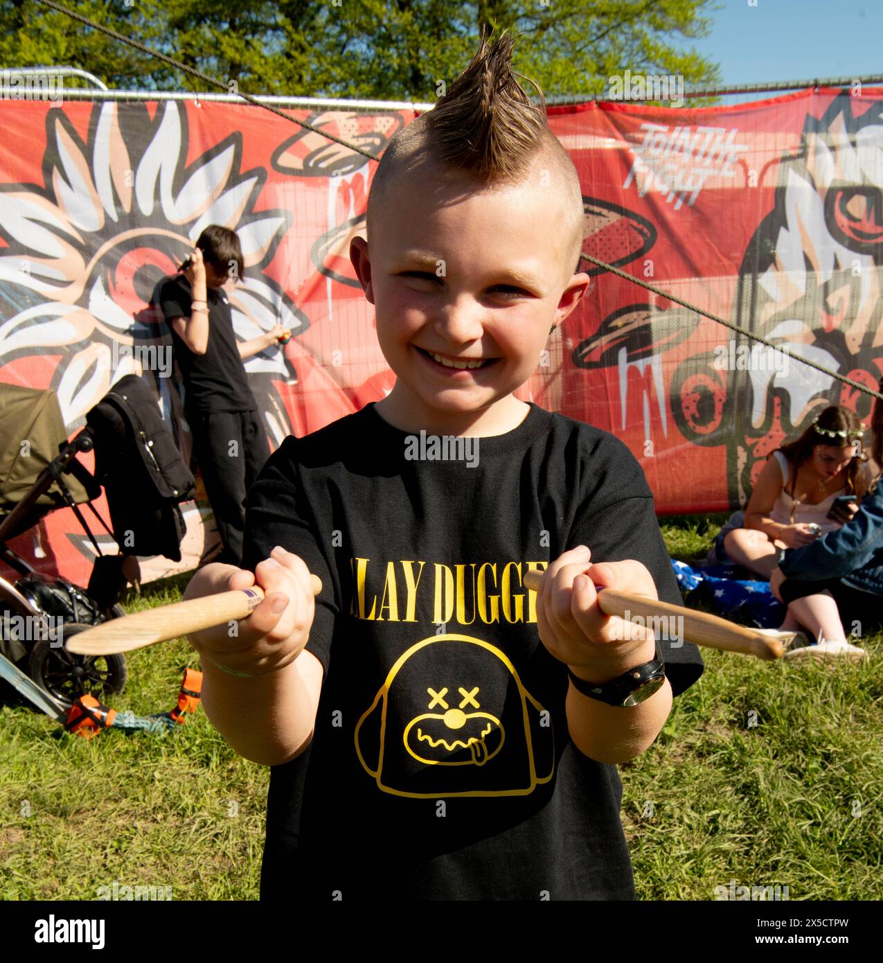 Caleb H age 9 preforming with SLAY DUGGEE at Teddy Rocks Festival 2024 ...