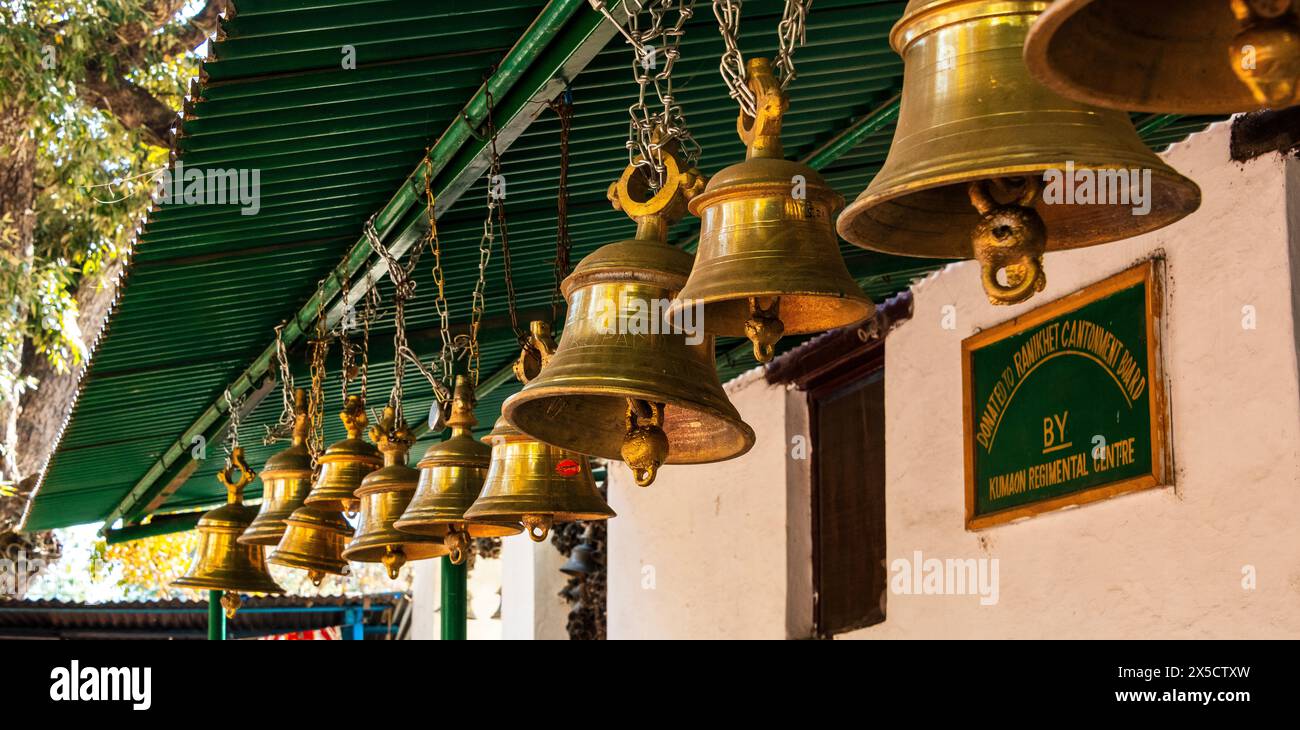 Jhula Devi Temple, Ranikhet, Uttarakhand, India Stock Photo - Alamy