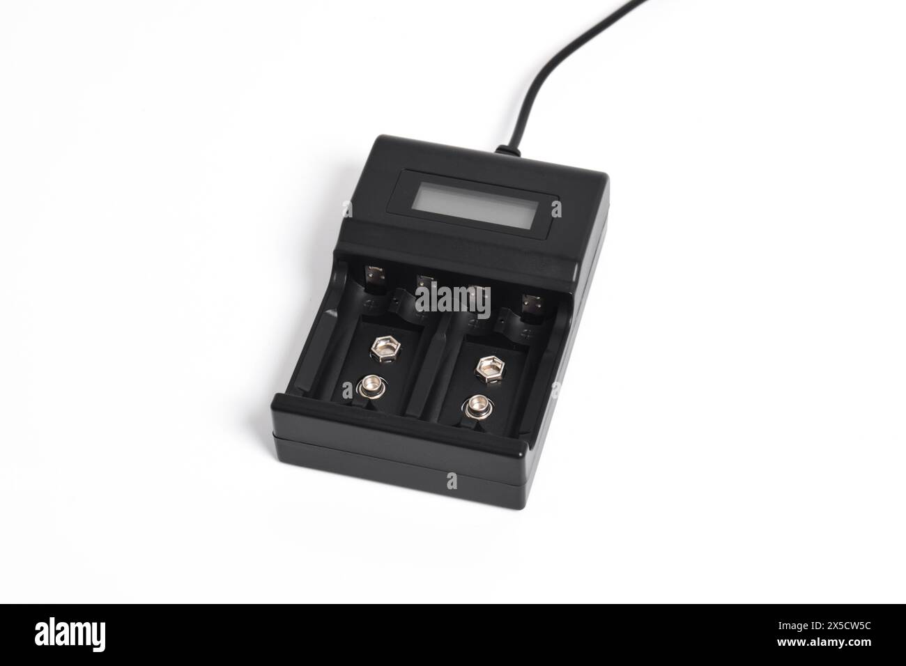 Black Rechargeable battery charger for for AA, AAA and PP3 batteries ...