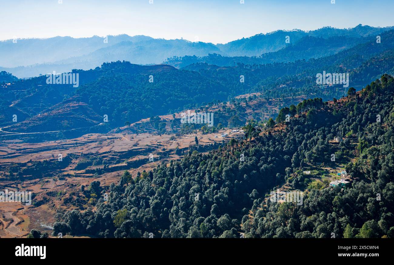 Himalayan villages and terrace farms in and around Almora and Ranikhet ...