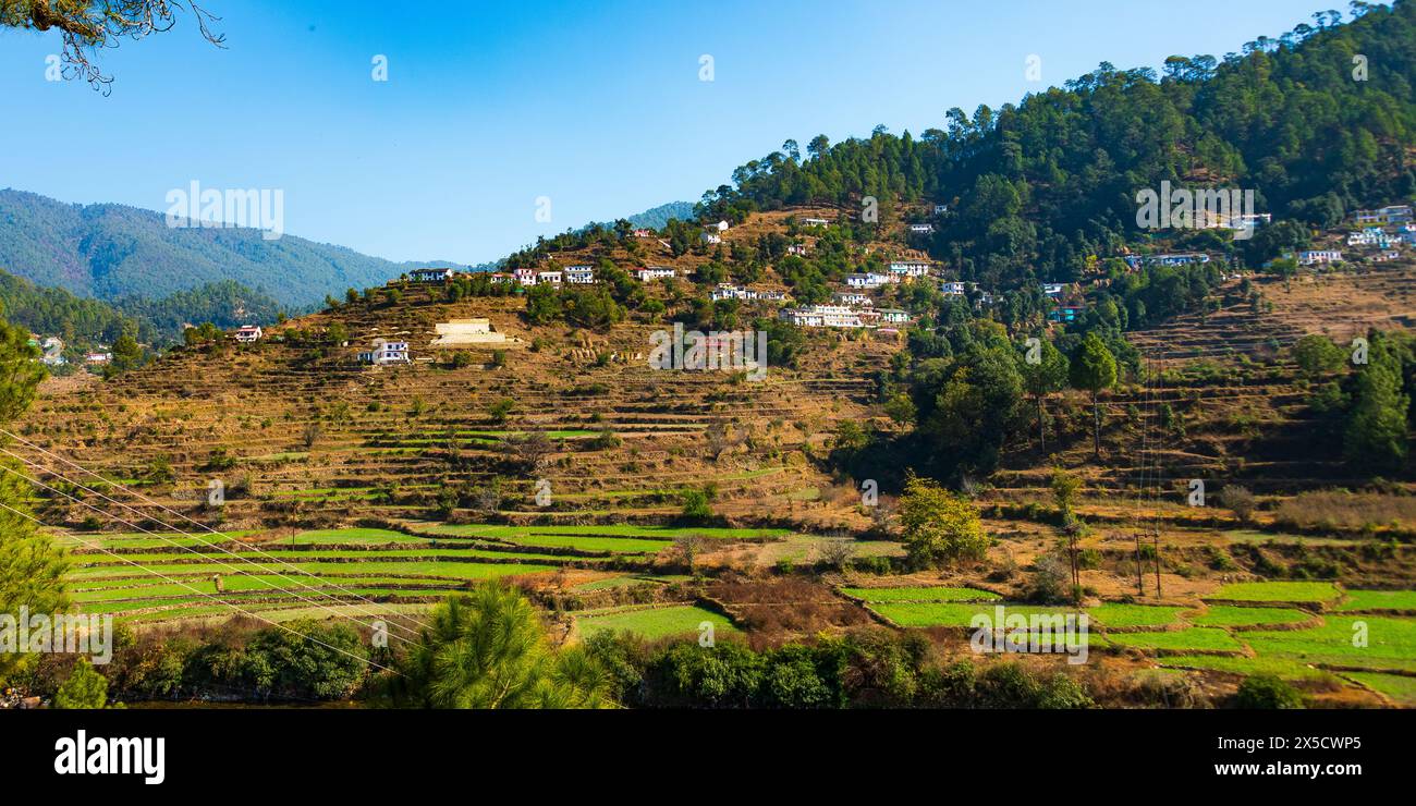 Himalayan villages and terrace farms in and around Almora and Ranikhet ...