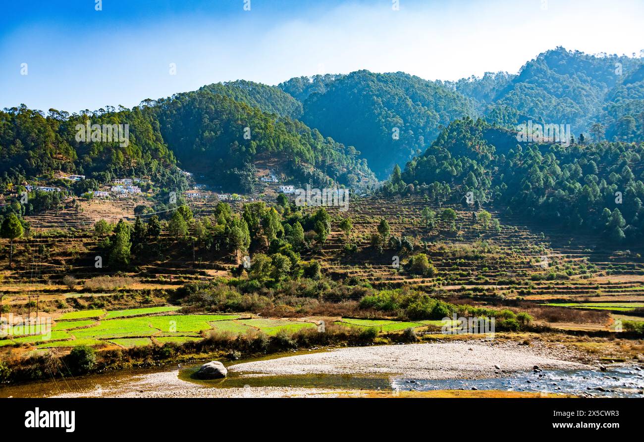 Himalayan villages and terrace farms in and around Almora and Ranikhet ...