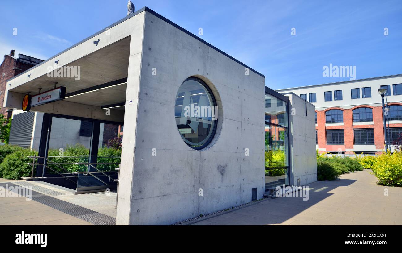 Warsaw, Poland. 3 May 2024. Second line of Warsaw Subway system. The ...