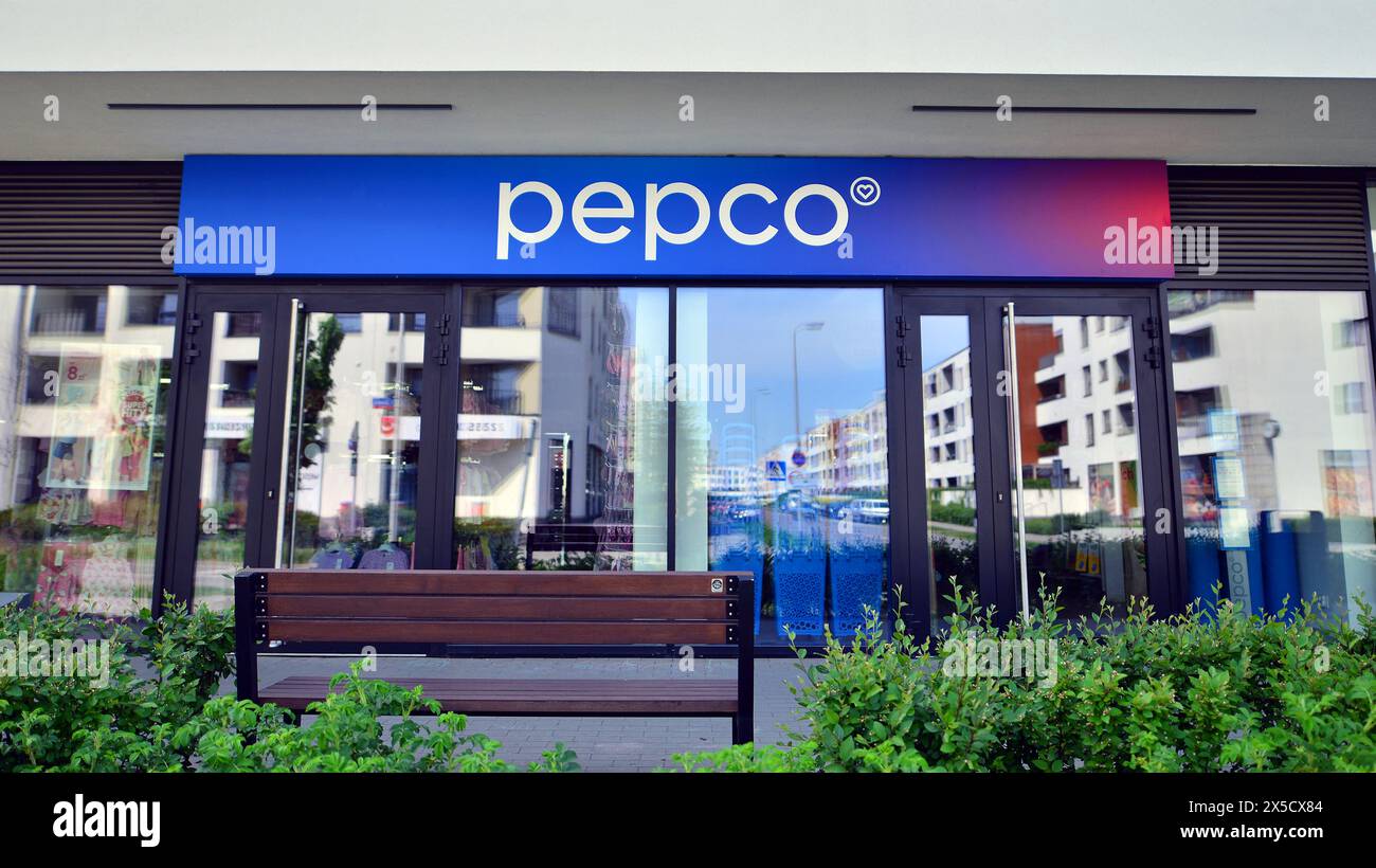 Warsaw, Poland. 3 May 2024. Sign Pepco. Company signboard Pepco Stock ...