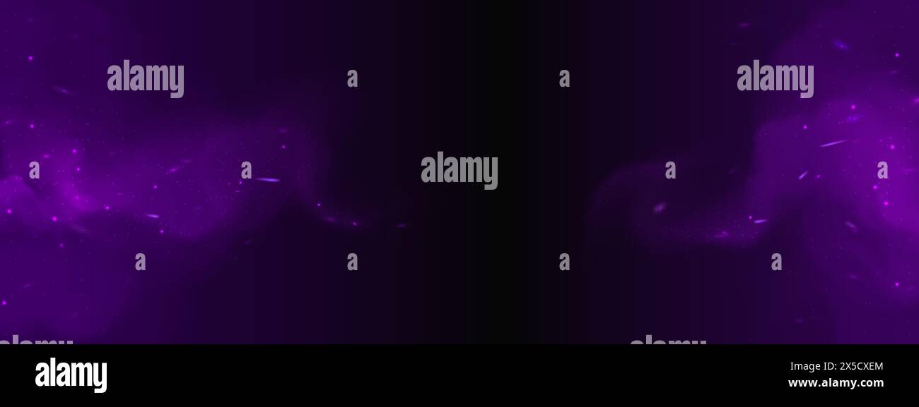 Purple spark smoke and magic fire particle effect background. Dark ...