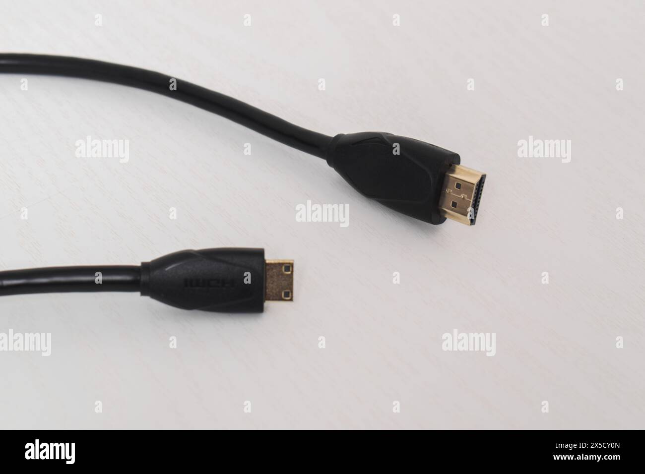 HDMI mini HDMI adapter isolated on white background Stock Photo - Alamy