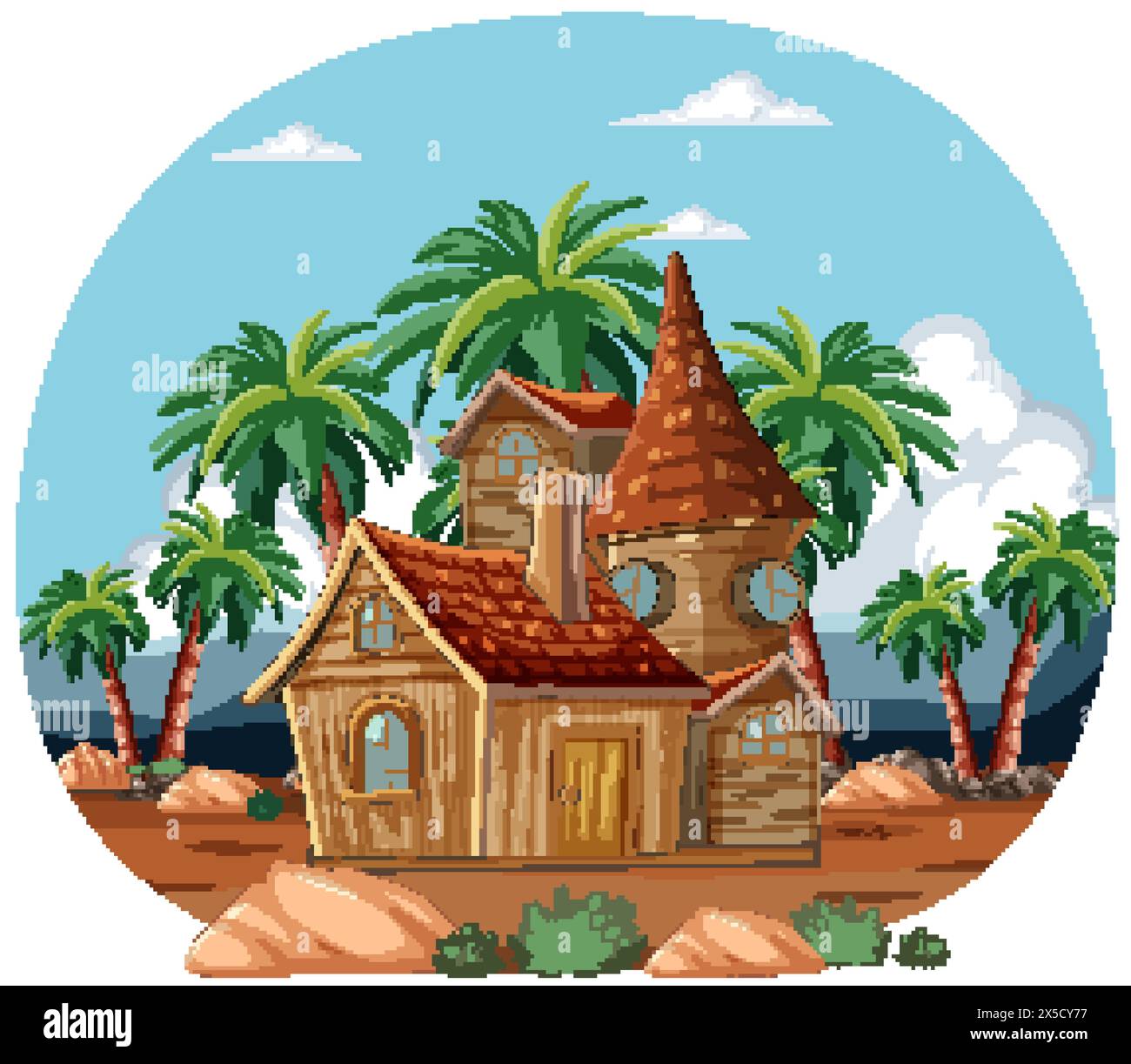 Coastal landscape sandy beach Cut Out Stock Images & Pictures - Alamy