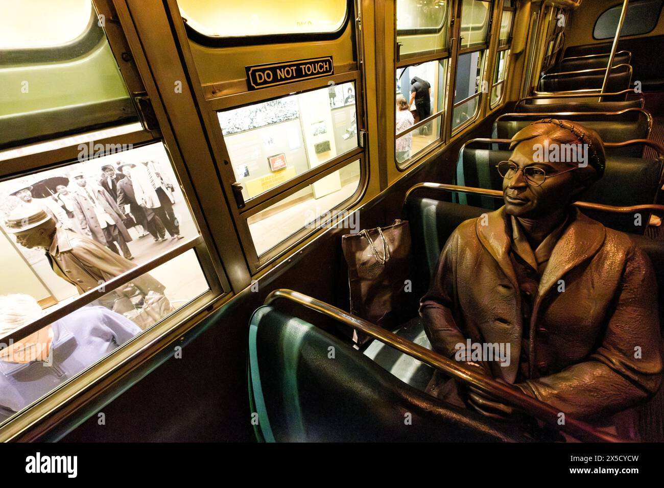 Statue at National Civil Rights Museum in Memphis, TN, depicts Rosa ...