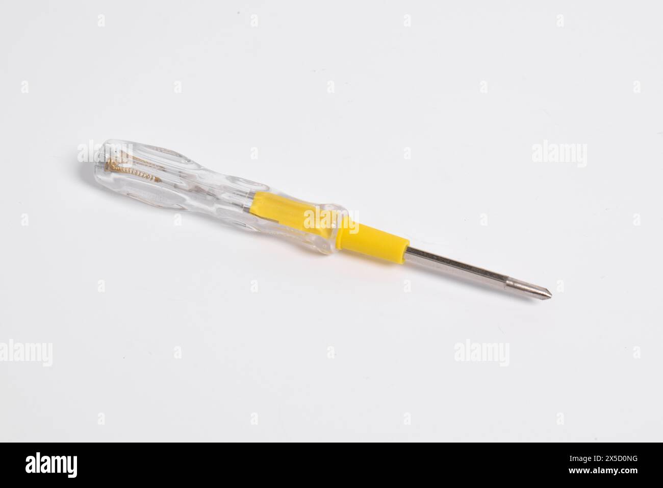 Electrical tester screwdriver isolated on white background Stock Photo ...