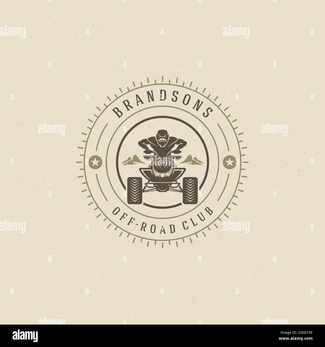 Atv logo emblem vector illustration. Off road mountains expedition ...
