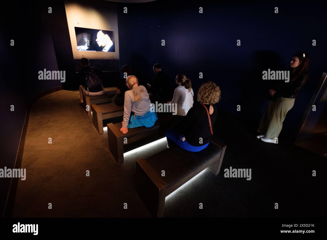 Visitors to the National Civil Rights Museum in Memphis, Tennessee ...
