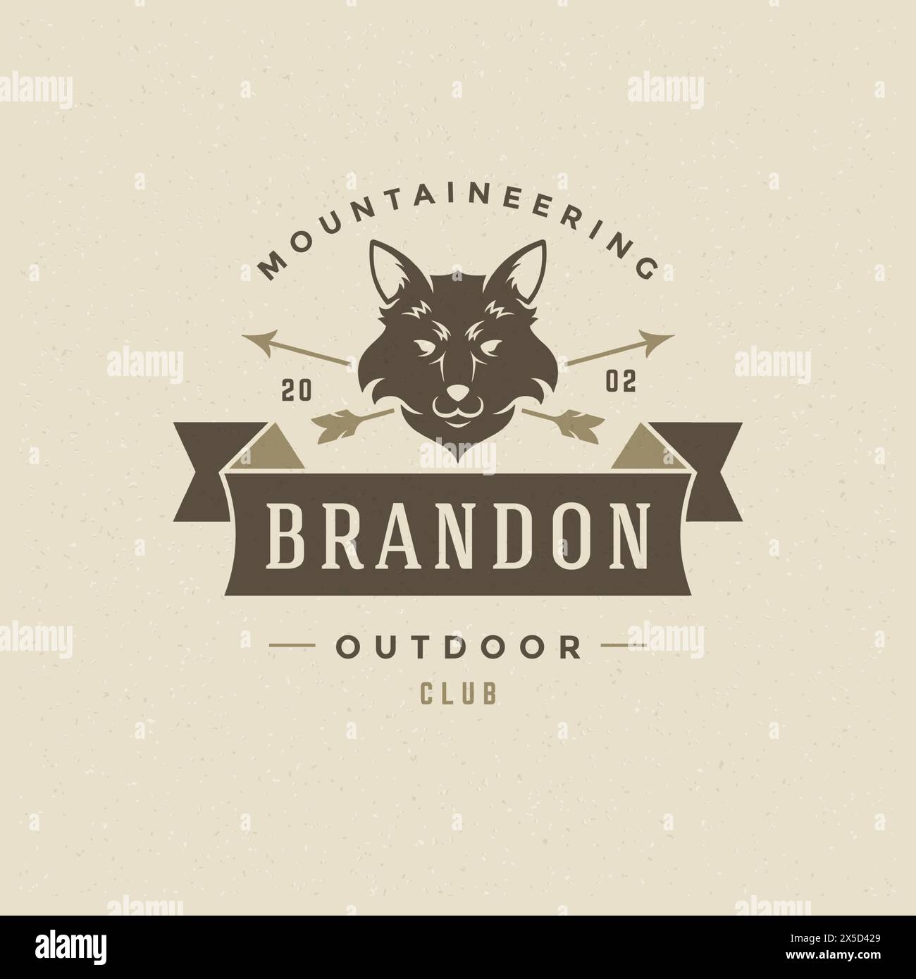 Fox logo emblem vector illustration. Outdoor adventure leisure, fox ...