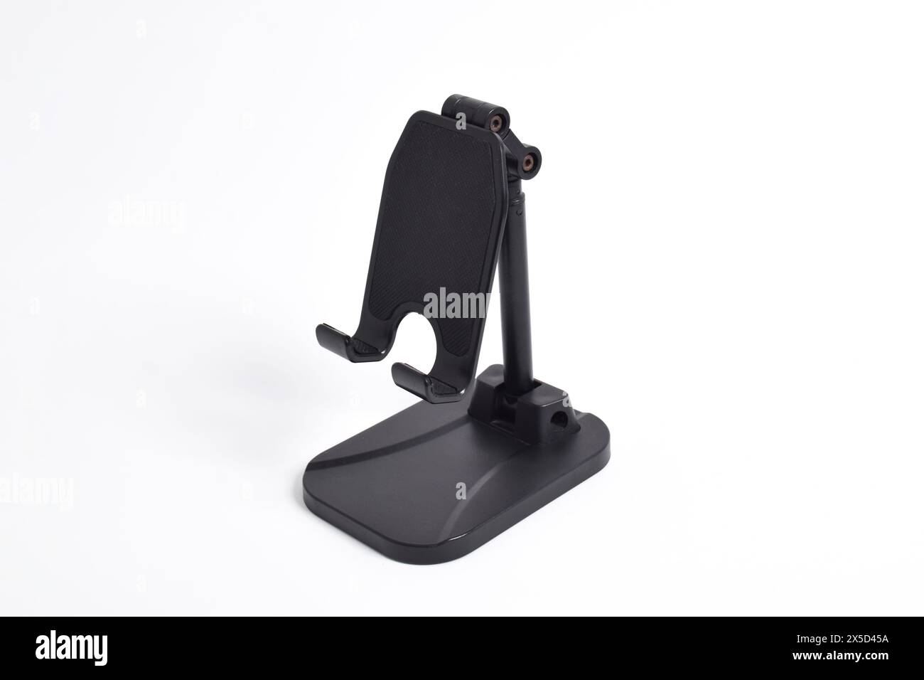Phone holder stand that can be adjusted to height angle isolated on ...