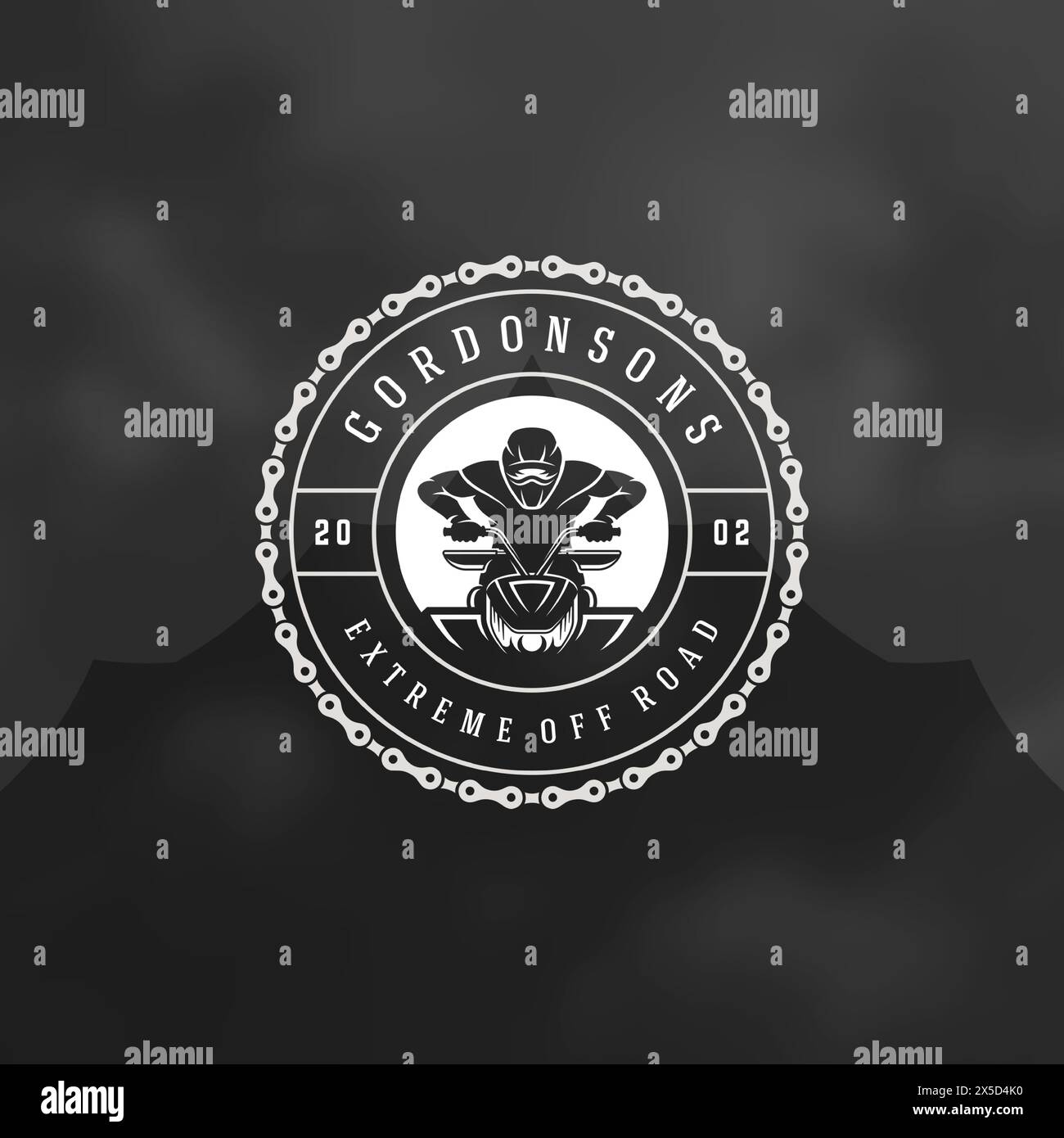Atv logo emblem vector illustration. Off road mountains expedition ...