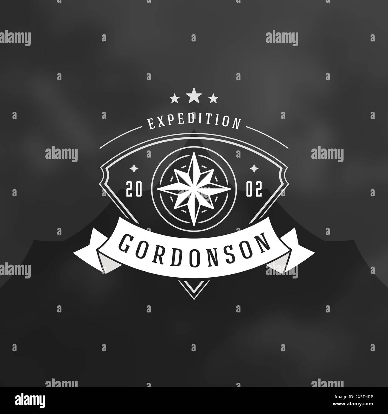 Expedition logo emblem vector illustration. Outdoor adventure leisure ...