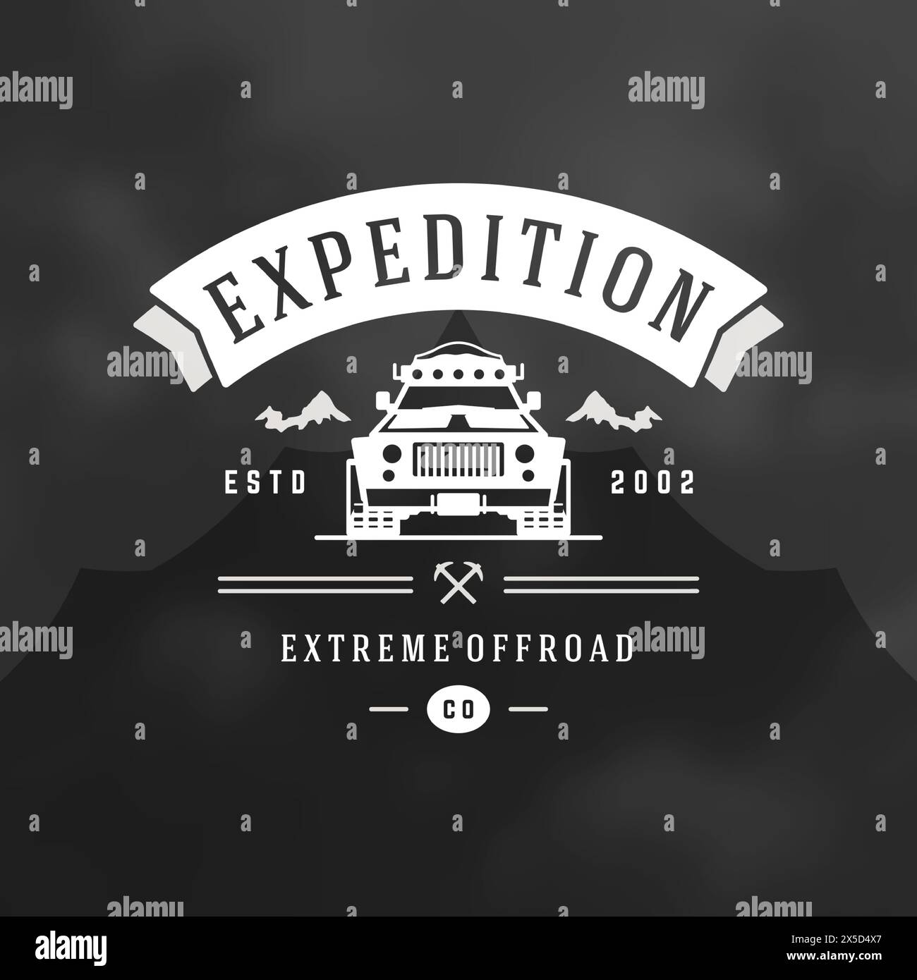 Off road car logo emblem vector illustration. Outdoor extreme adventure ...