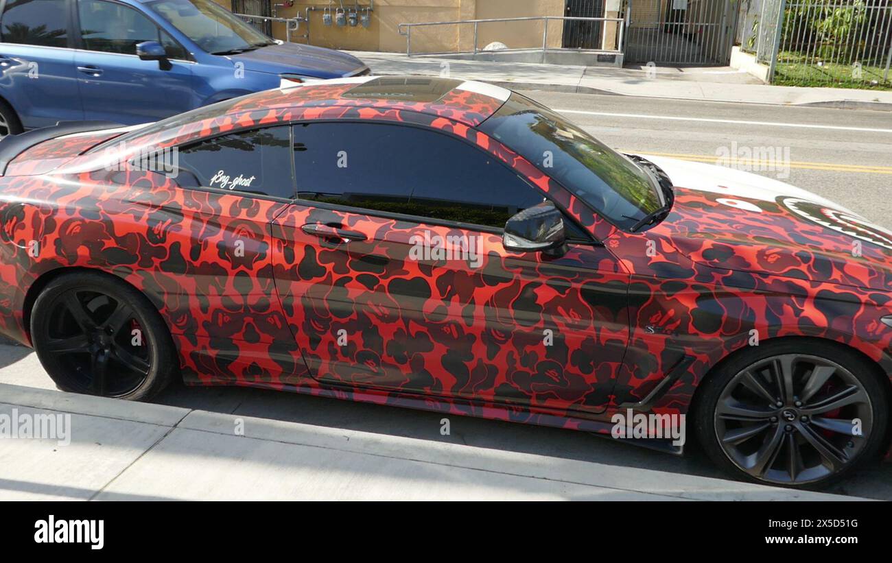 Los Angeles, California, USA 8th May 2024 Red and Black Infinity Car on ...
