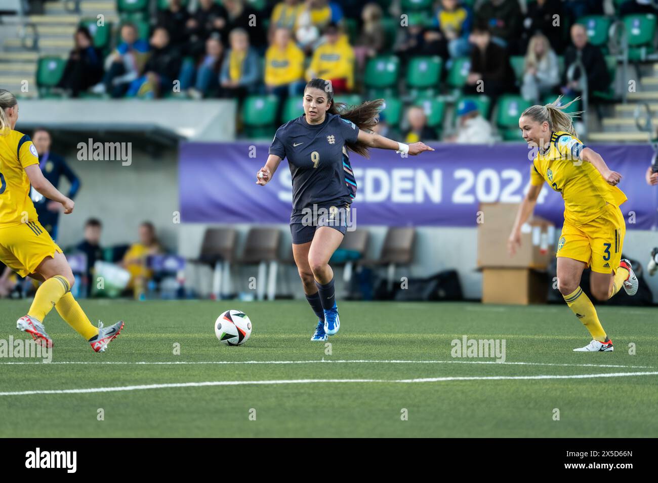 Lund, Sweden. 08th, May 2024. Isabella Fisher (9) of England seen ...