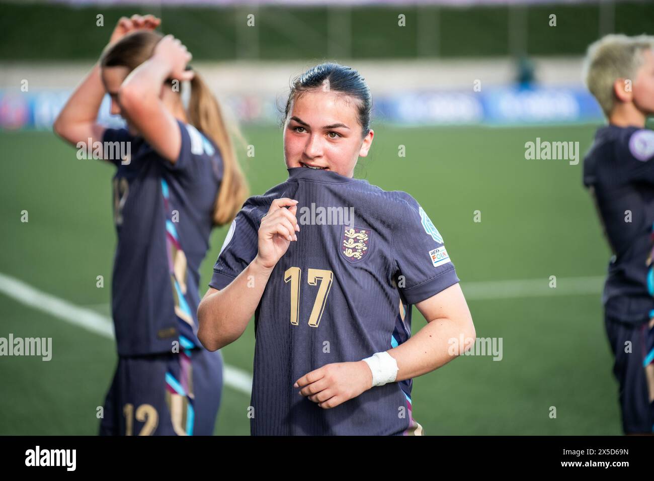 Lund, Sweden. 08th, May 2024. Eva Gray (17) of England seen after the ...