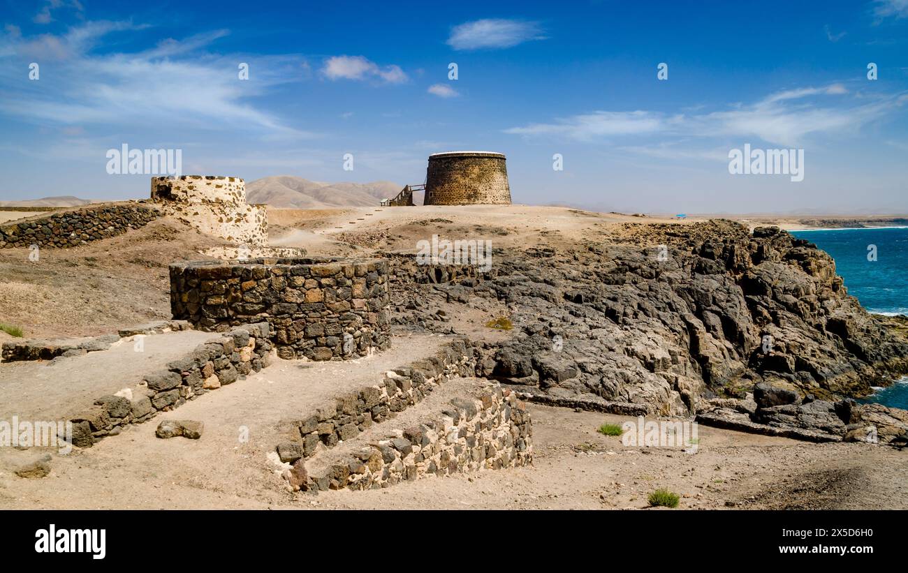 Ancient fort on the island of Fuerteventura Canaries Stock Photo - Alamy