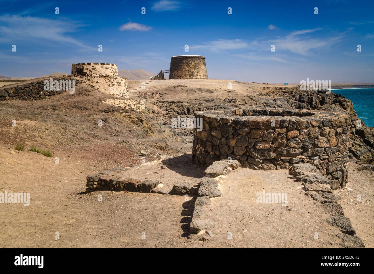 Ancient fort on the island of Fuerteventura Canaries Stock Photo - Alamy