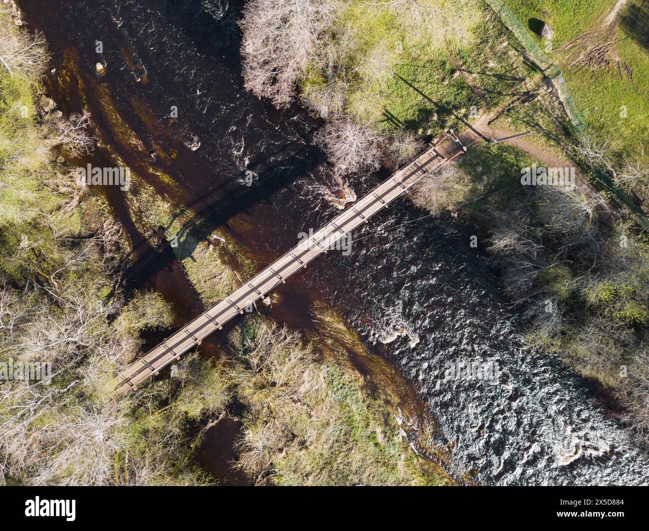 A bridge over the river leading from the Pirita Kose area to the ...