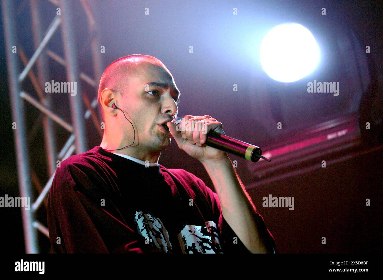 Milan Italy 11/10/2006 :Fabri Fibra,Italian rapper, during the live ...