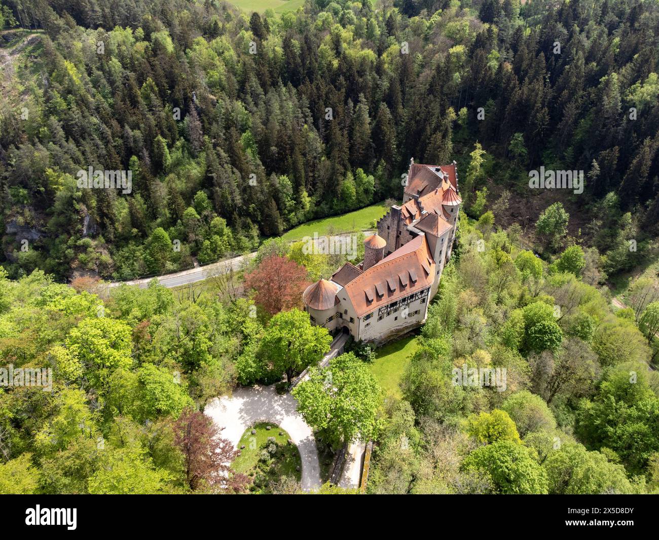 Aerial video rock castle in hi-res stock photography and images - Alamy