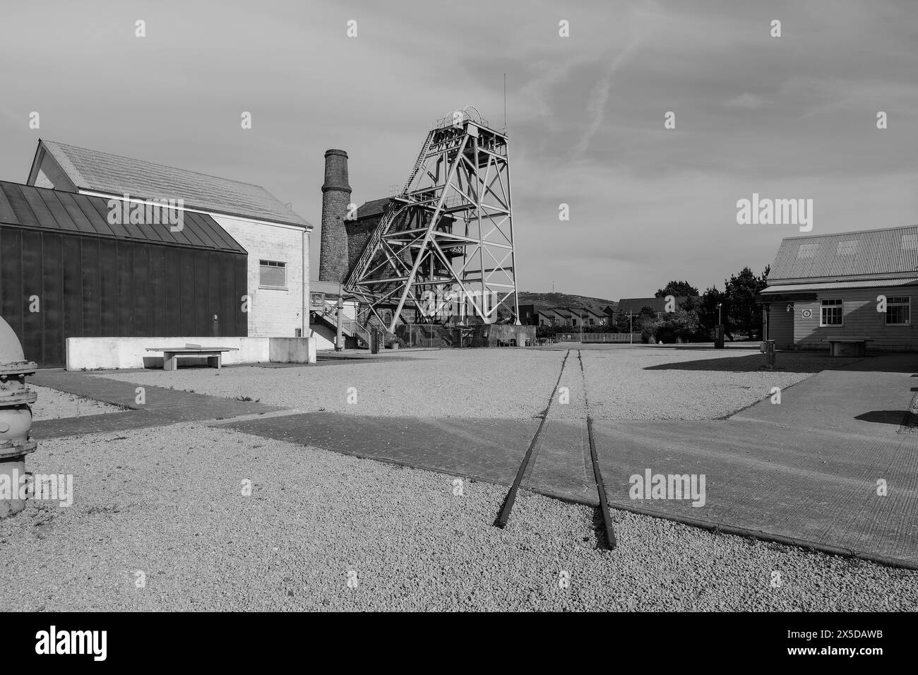 HEARTLANDS POOL CAMBORNE WORLD HERITAGE SITE MINING ENGINE HOUSE Stock ...