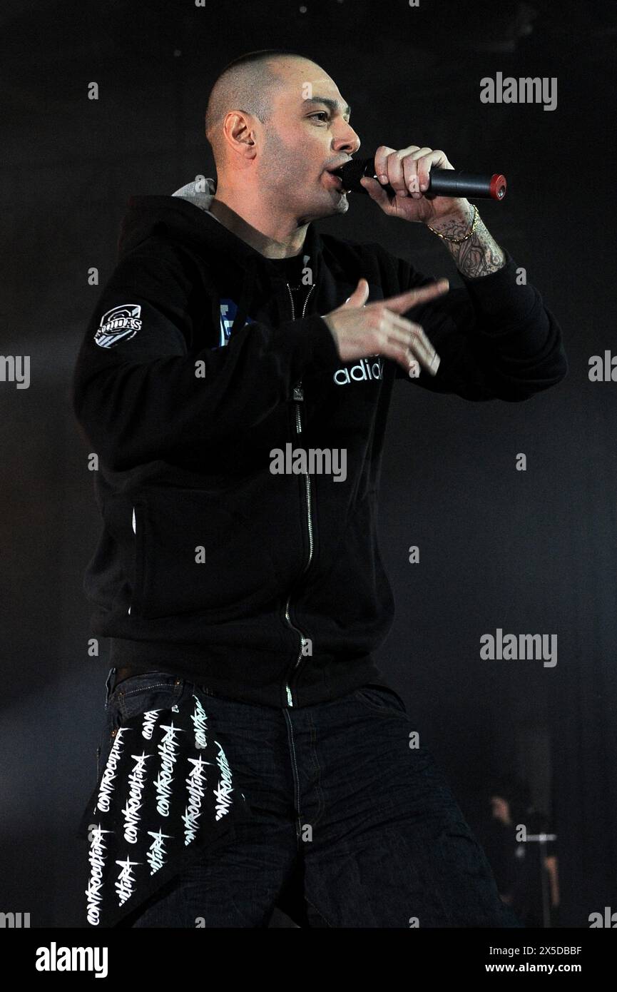 Milan Italy 06/12/2010 :Fabri Fibra,Italian rapper, during the live ...