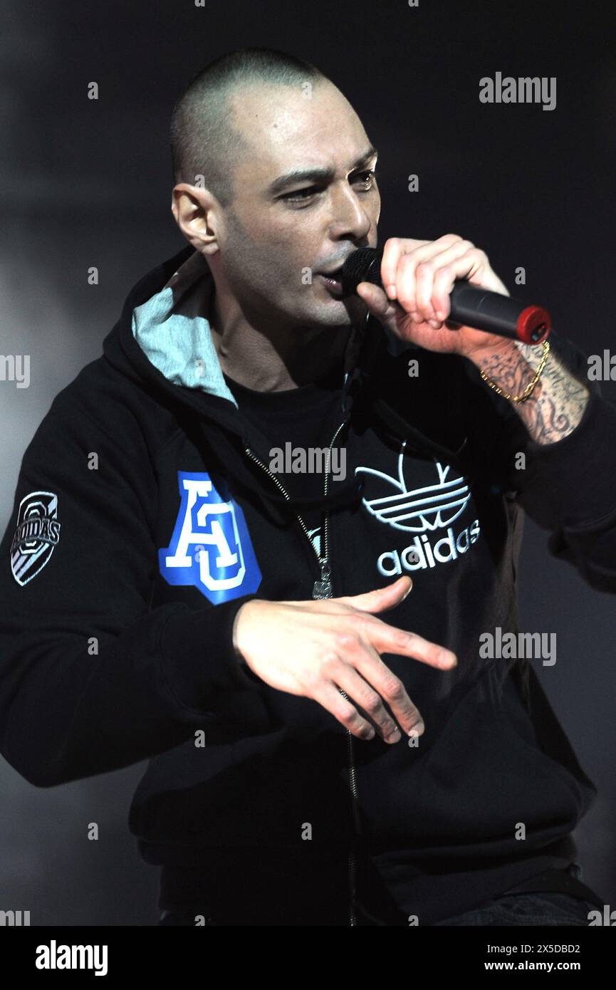 Milan Italy 06/12/2010 :Fabri Fibra,Italian rapper, during the live ...
