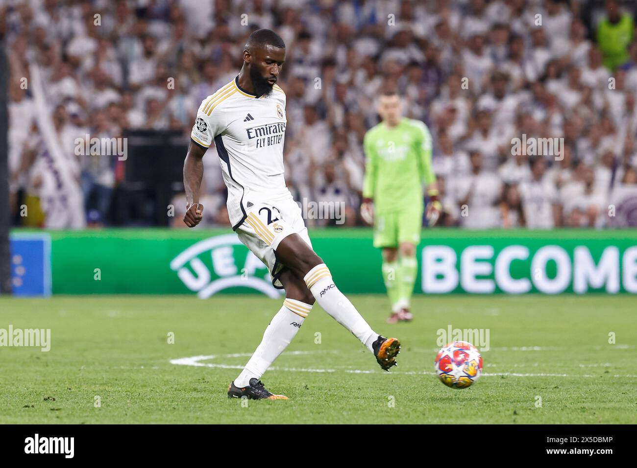 Antonio Rudiger of Real Madrid during the UEFA Champions League, Semi ...