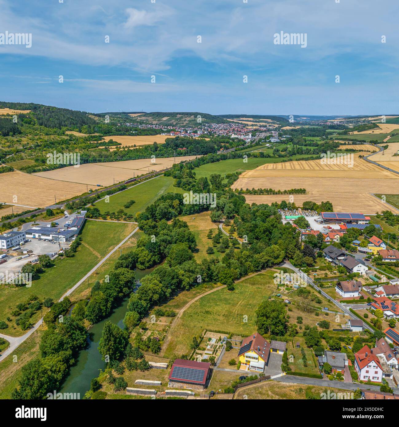 Tauber valley cycle path hi-res stock photography and images - Alamy
