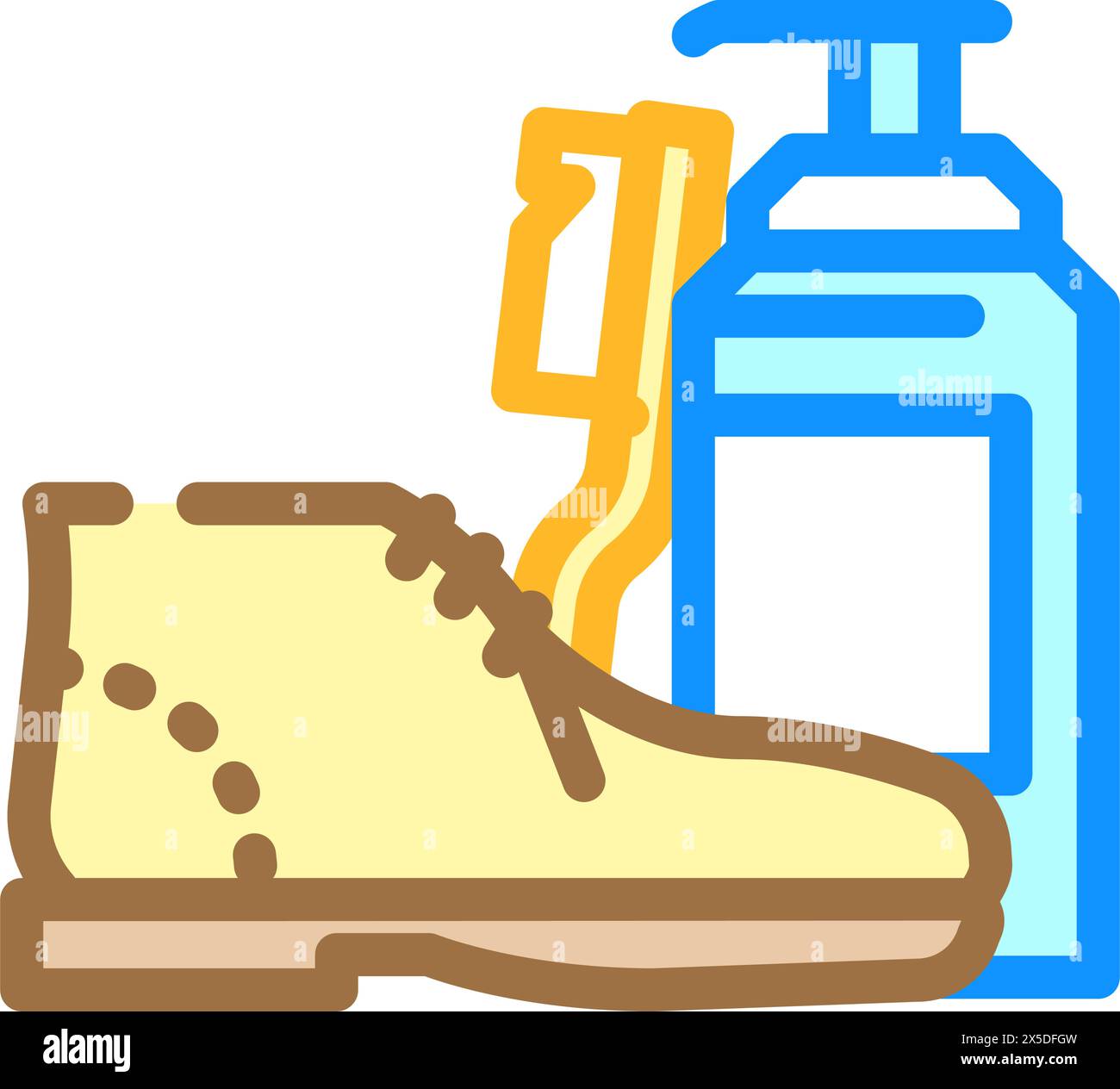 suede cleaning color icon vector illustration Stock Vector Image & Art ...