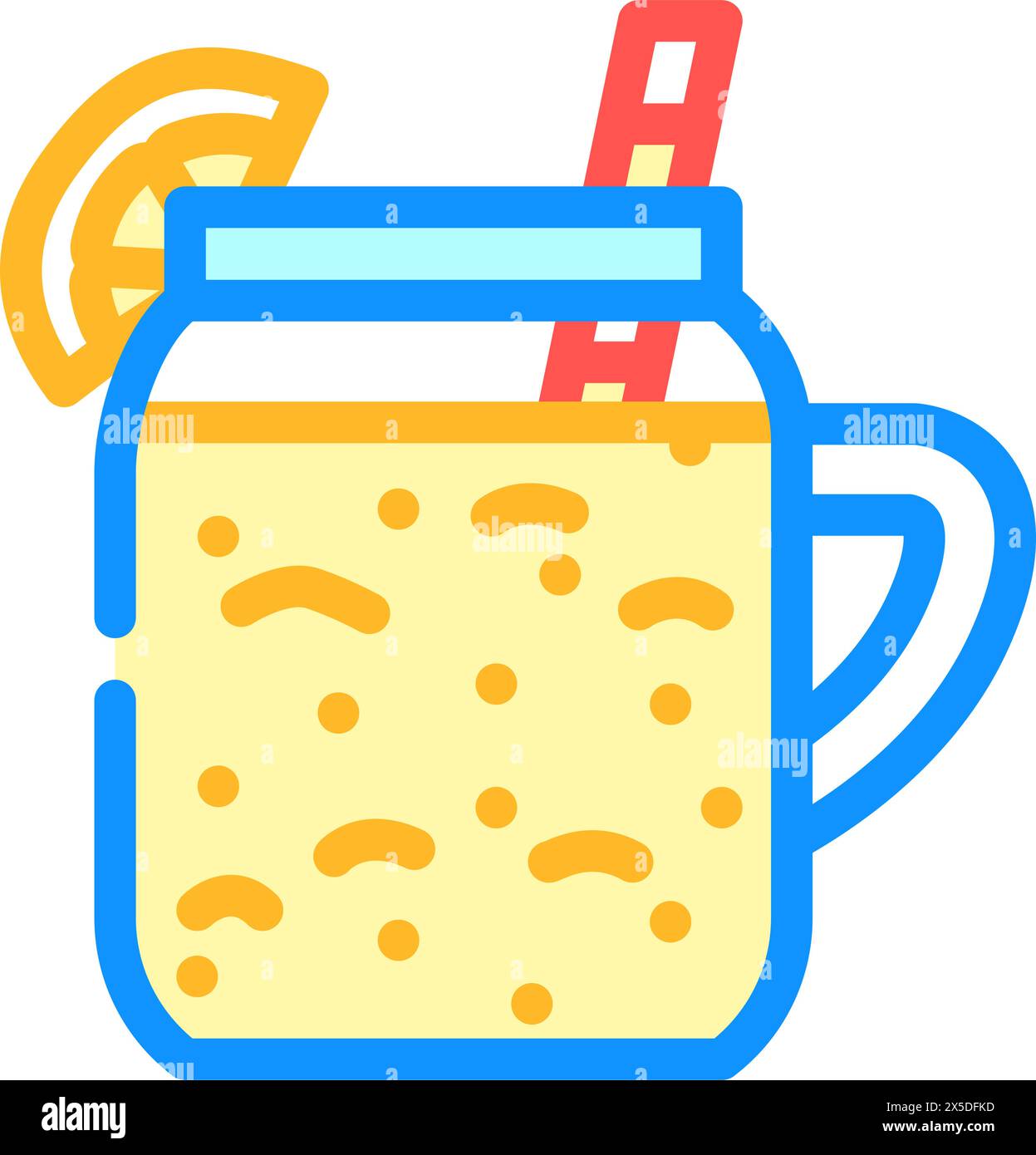 lassi drink indian cuisine color icon vector illustration Stock Vector ...