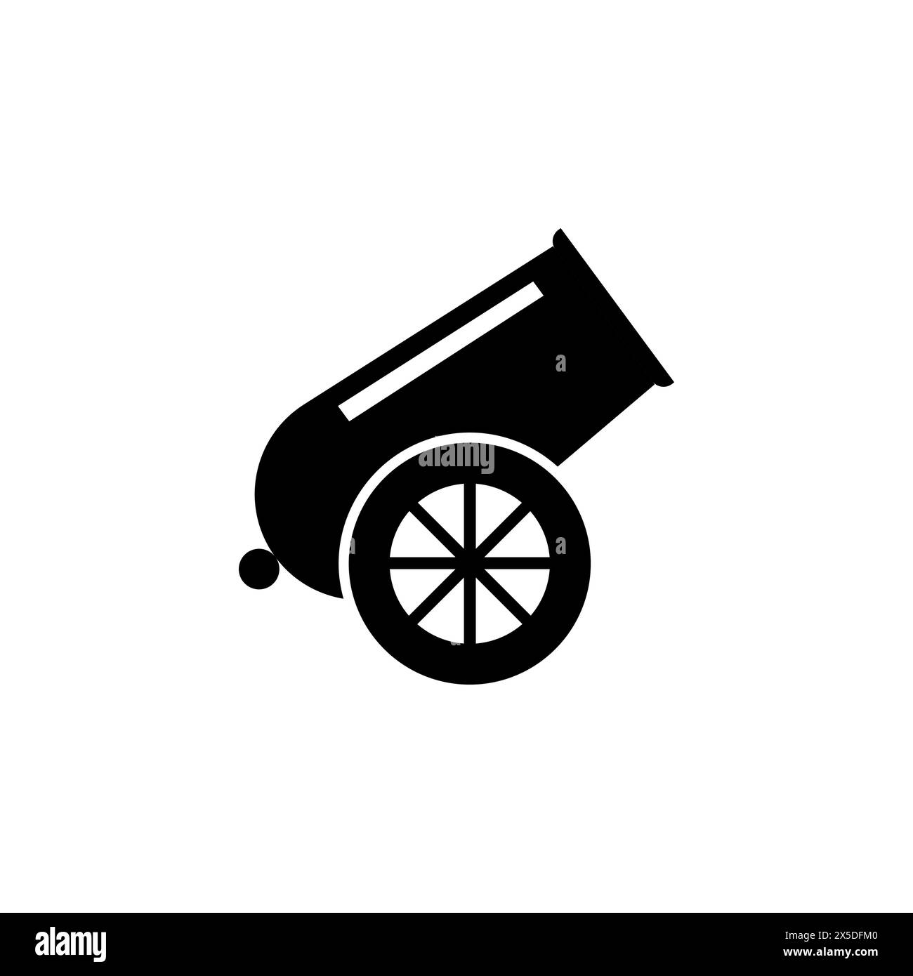 Circus Canon flat vector icon. Simple solid symbol isolated on white ...