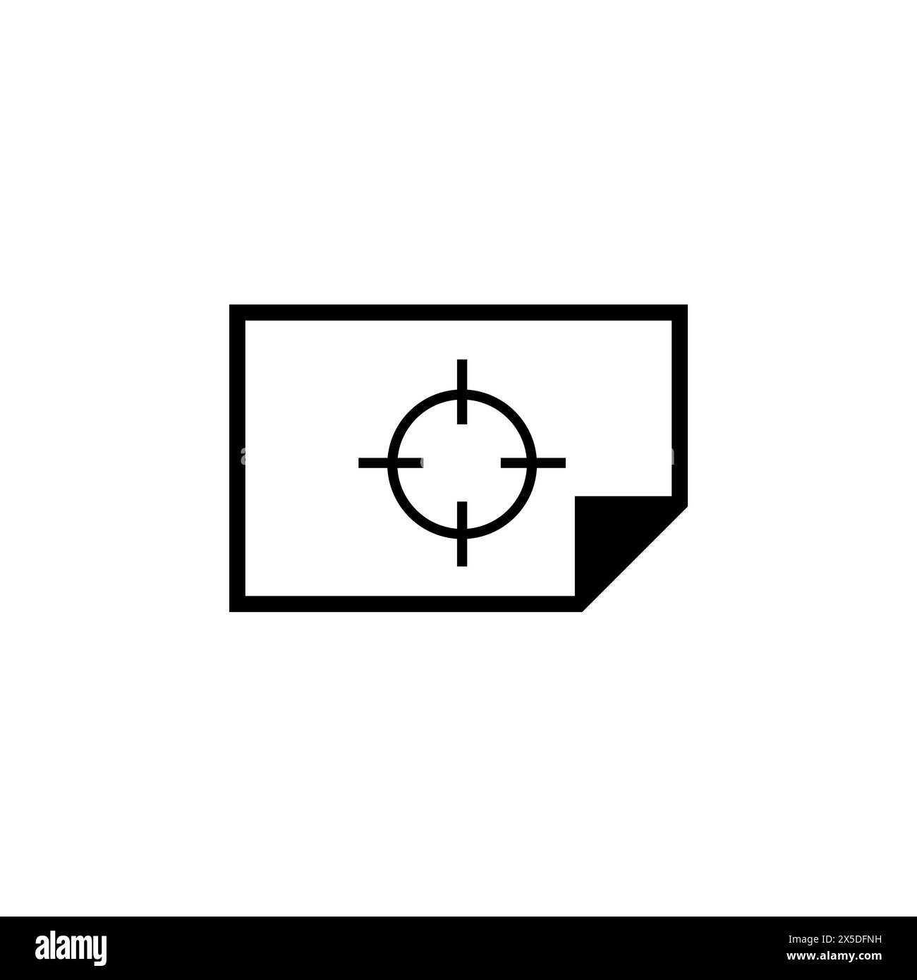 Firing Range Target, Aim flat vector icon. Simple solid symbol isolated on white background ...