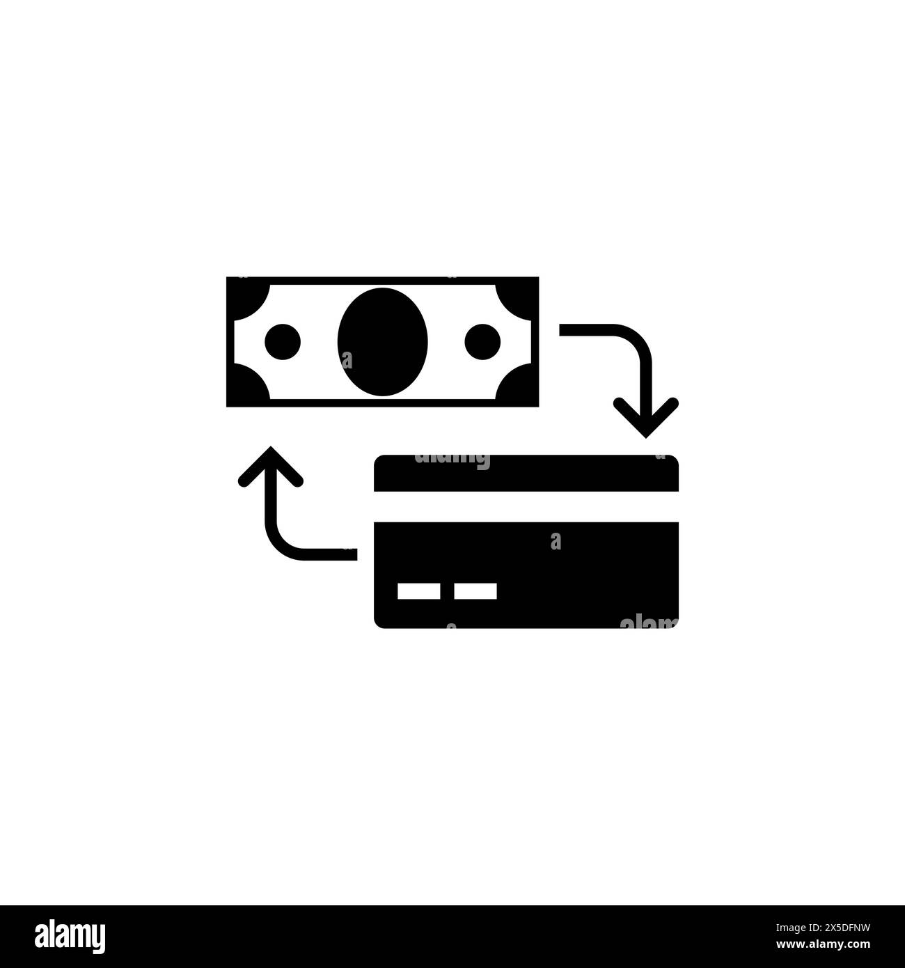 Cash out Credit Card flat vector icon. Simple solid symbol isolated on ...