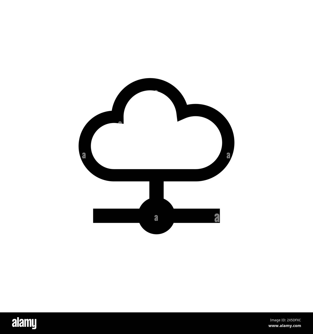 Creative Cloud Storage flat vector icon. Simple solid symbol isolated ...