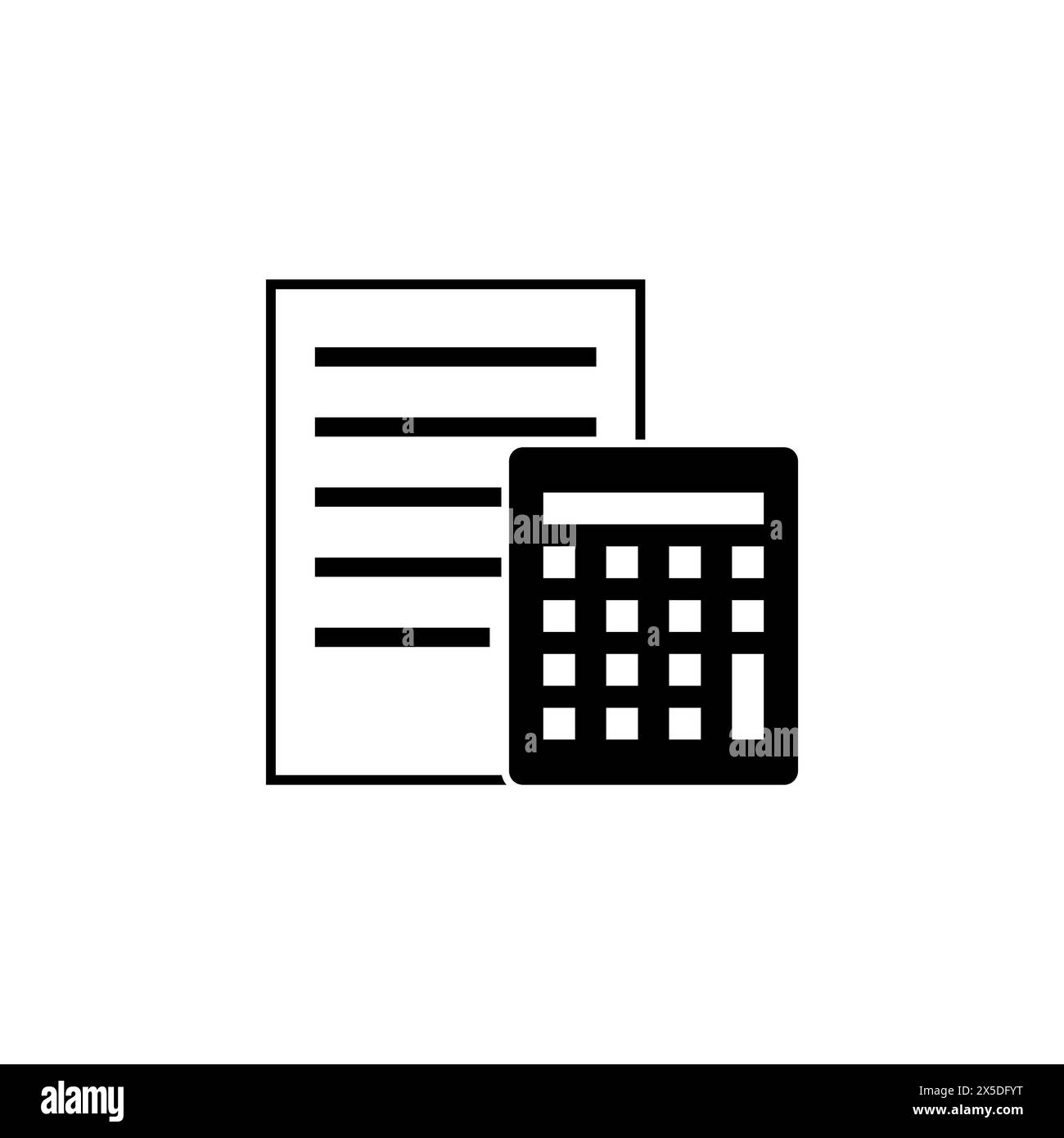 Bookkeeping Report and Calculator, Accounting Financial flat vector ...