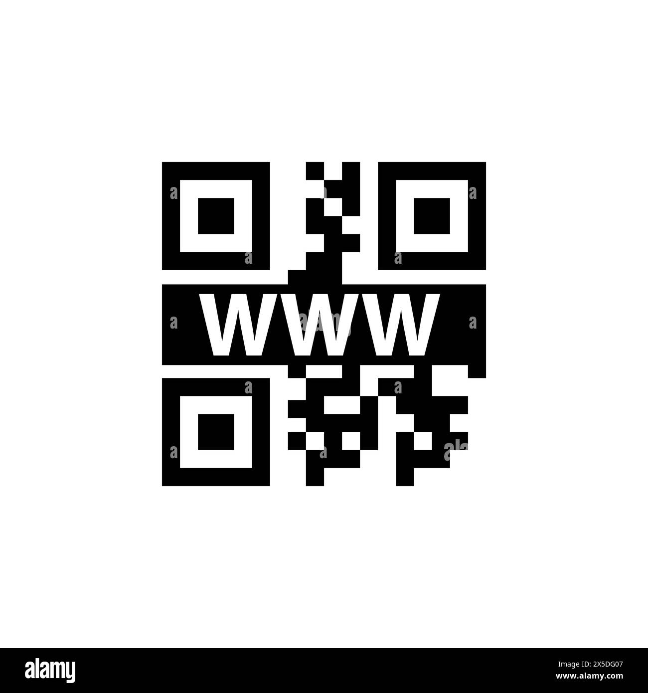QR Code Link to Site flat vector icon. Simple solid symbol isolated on white background. QR Code ...