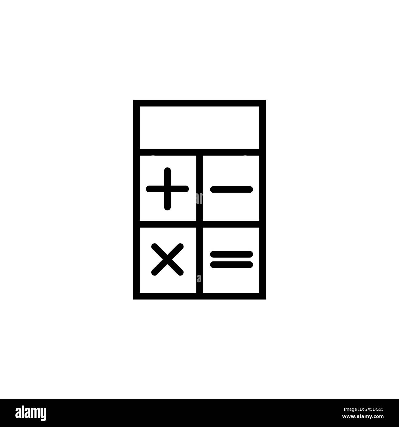 Calculator flat vector icon. Simple solid symbol isolated on white ...