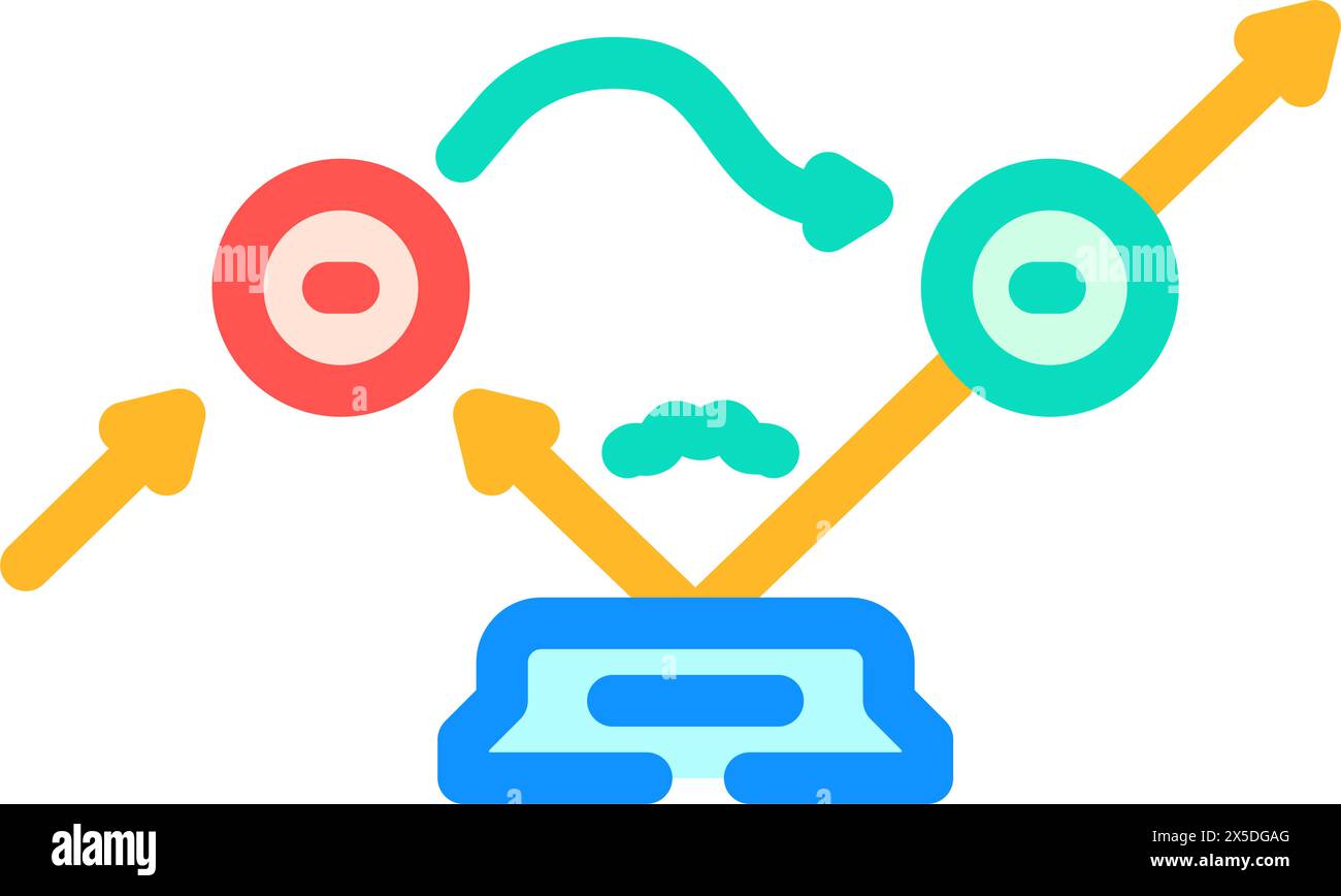 teleportation quantum technology color icon vector illustration Stock ...