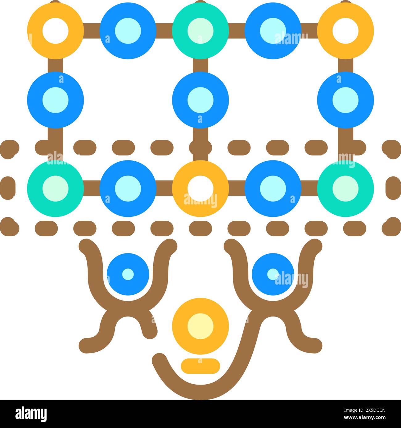 simulation quantum technology color icon vector illustration Stock ...