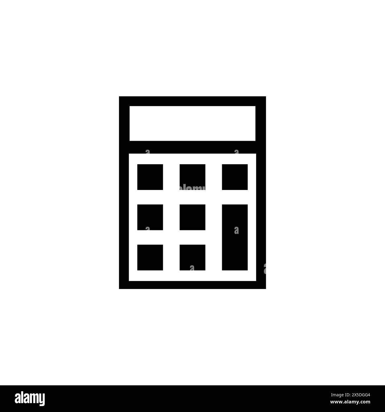 Electronic Calculator flat vector icon. Simple solid symbol isolated on ...