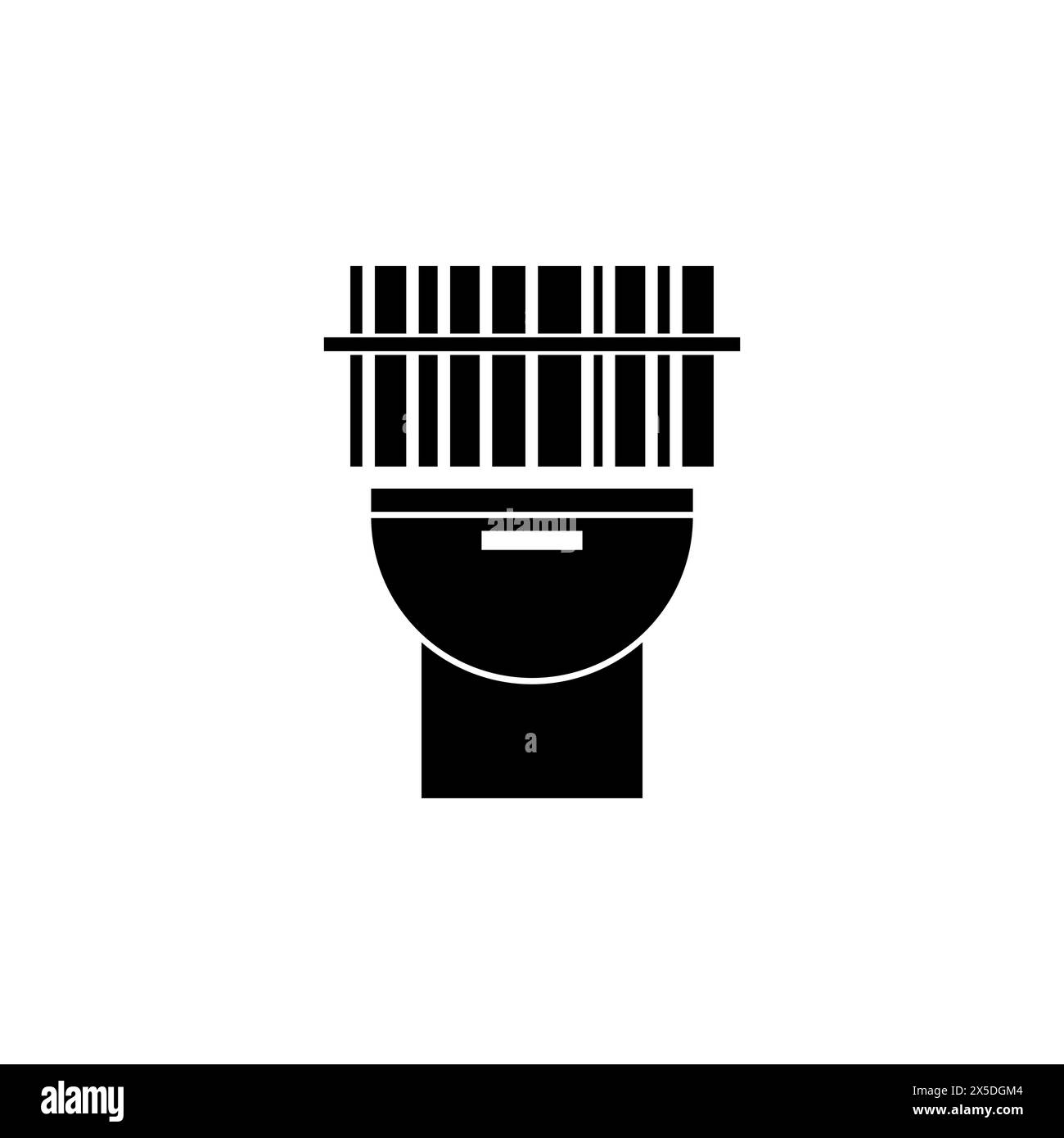 Barcode Scanner flat vector icon. Simple solid symbol isolated on white ...