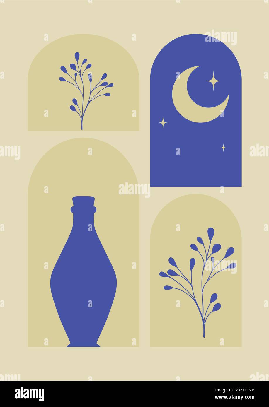 Niche decoration Stock Vector Images - Alamy