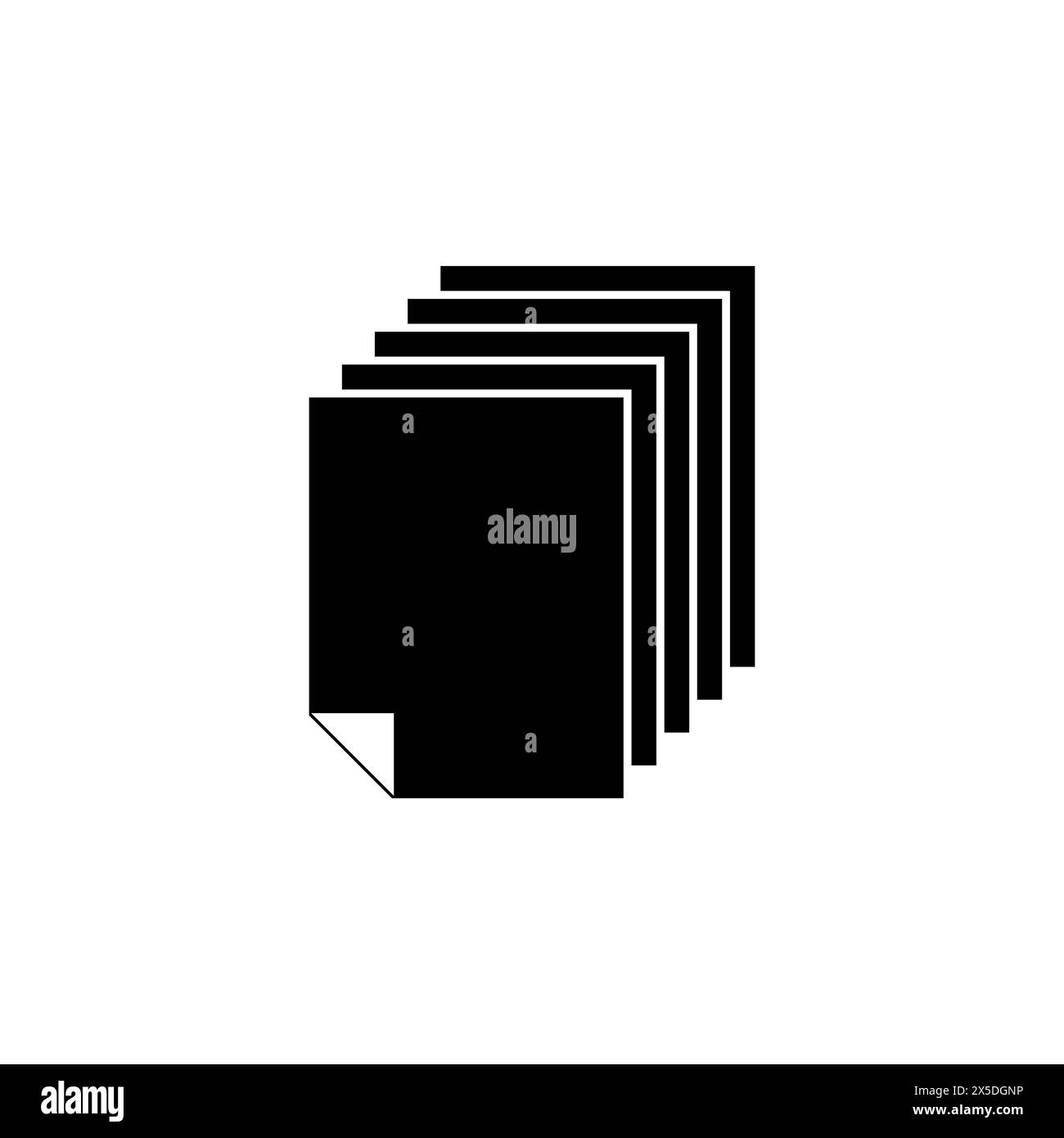 Documents Sheet flat vector icon. Simple solid symbol isolated on white ...